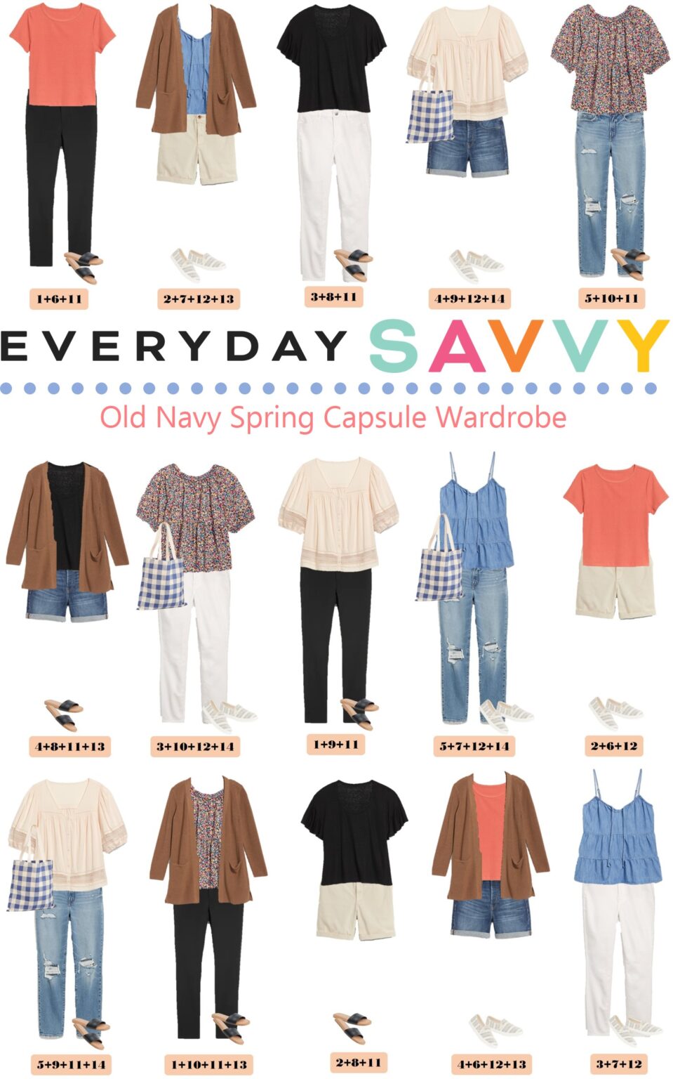 Casual Spring Outfits from Old Navy – Spring Outfit Ideas - Everyday Savvy