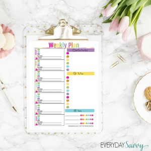 Get More Done with a Weekly Plan – Free Printable Weekly Plan Sheet ...