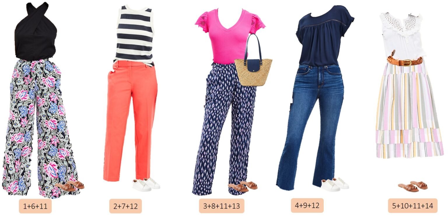 Loft Capsule Wardrobe Spring – Mix and Match Outfits for Spring ...