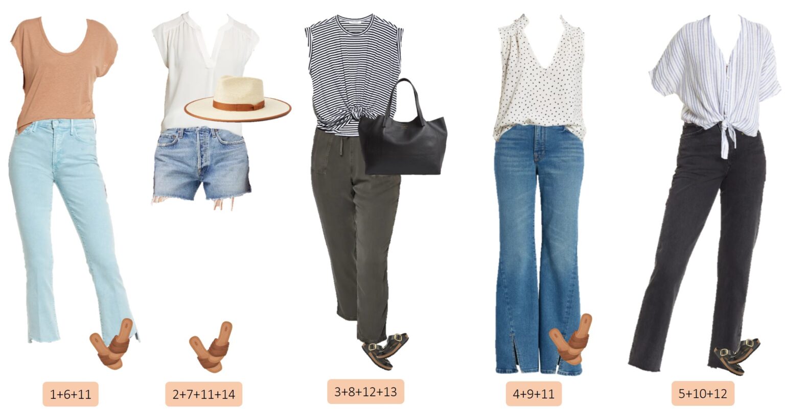 Nordstrom Capsule Wardrobe Spring- Mix & Match Outfits - Everyday Savvy