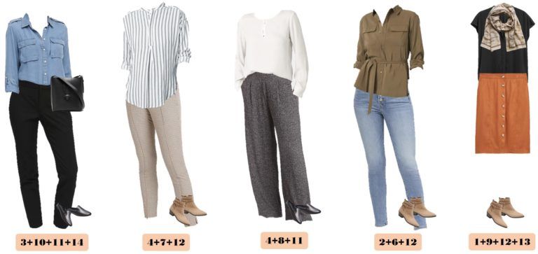 Mix and Match Outfits for Fall – Mini Capsule Wardrobe - Everyday Savvy