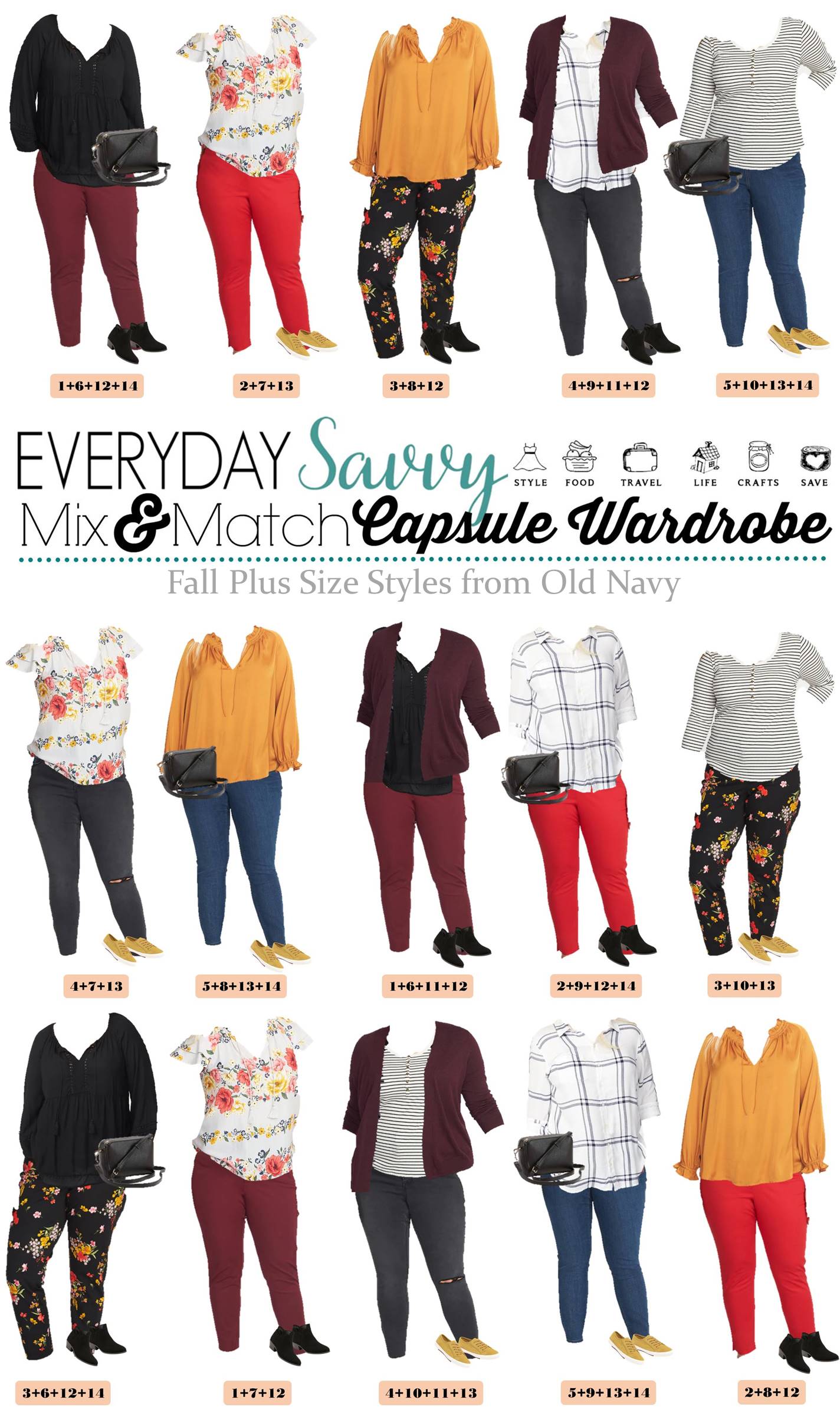 Plus Size Fall Outfits Capsule Wardrobe - Everyday Savvy