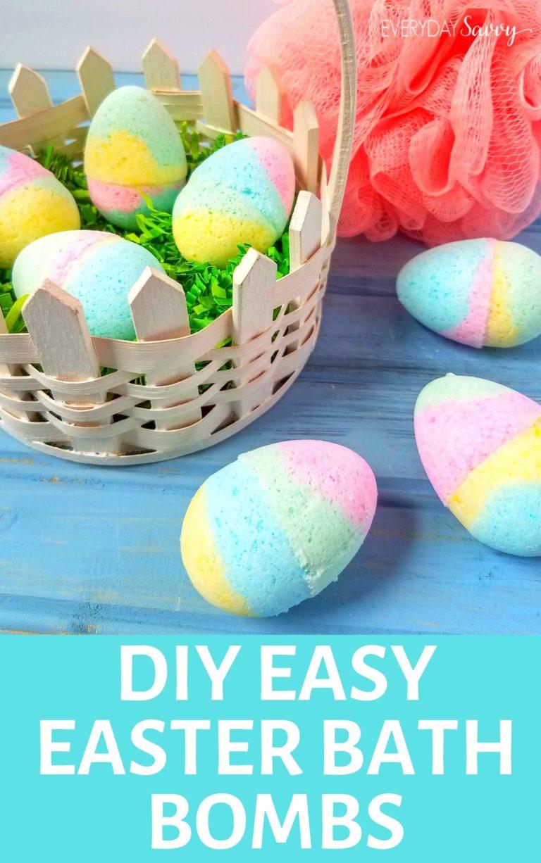 Easter Bath Bombs / DIY Easter Egg Bath Bombs - Everyday Savvy