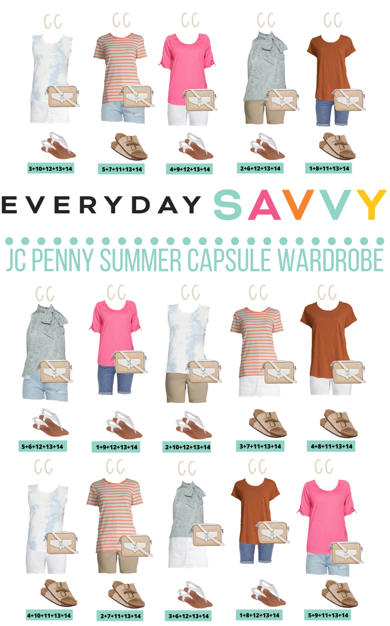 JCPenney Summer Outfits Mini Capsule - Everyday Savvy