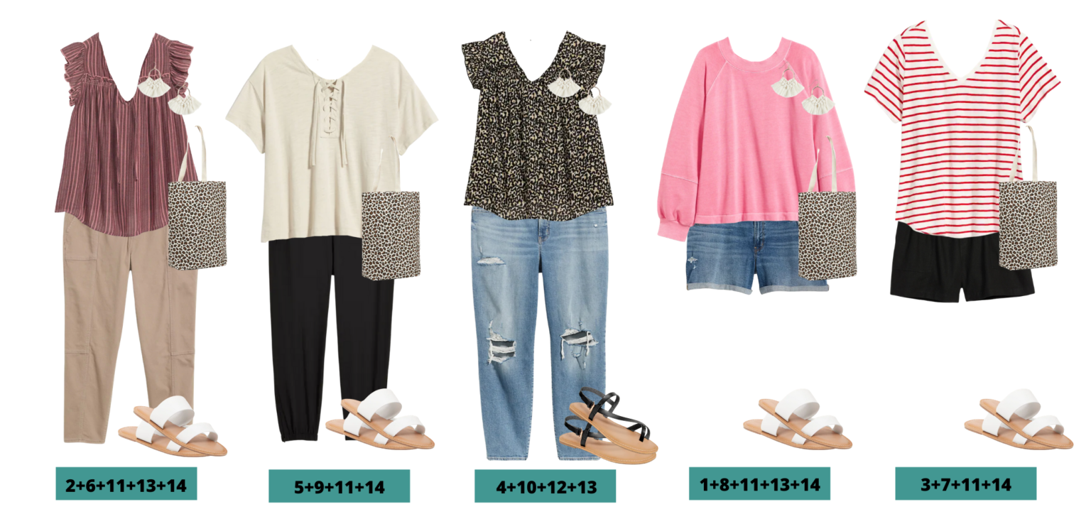 Plus Size Spring Outfits Capsule Wardrobe - Everyday Savvy